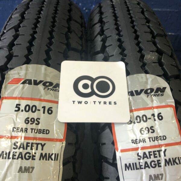 Avon Safety Mileage Mk2 - Classic Motorcycle Tyre - UK stock. FAST DELIVERY.