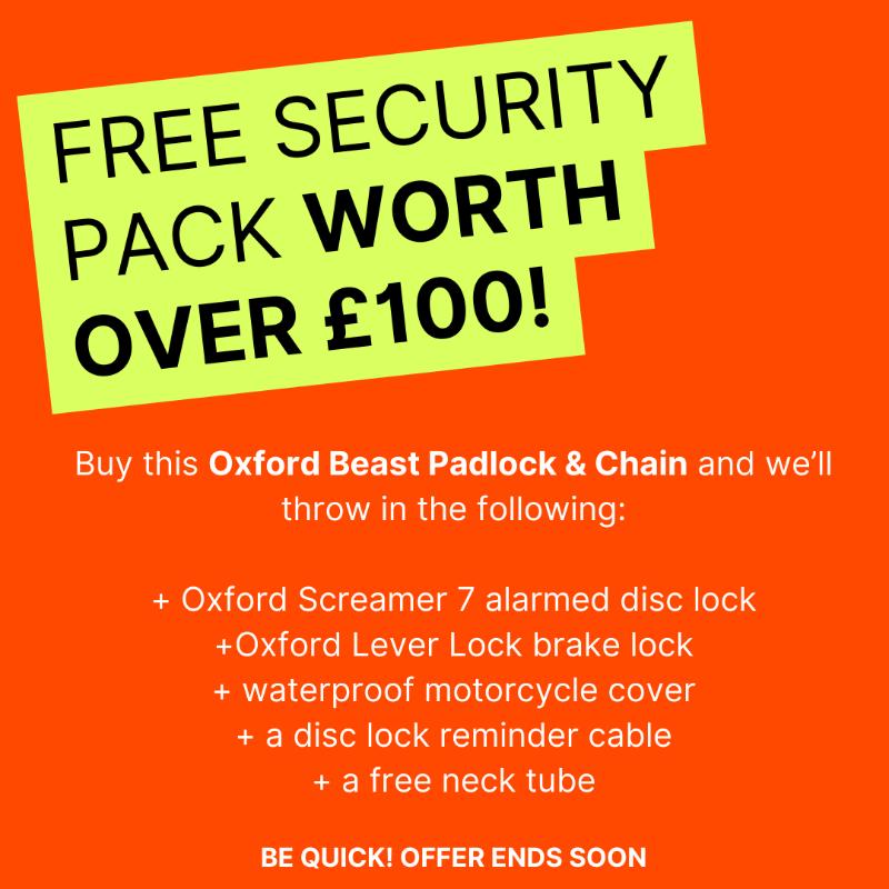 Oxford Beast Lock and Chain + £100 OF FREEBIES