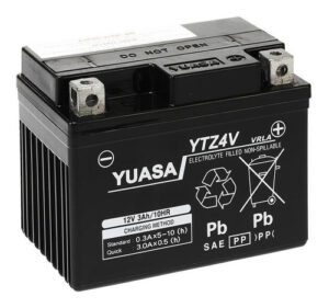 YTZ4V Yuasa Sealed Lead Acid Motorcycle Battery - UK stock. FREE DELIVERY.